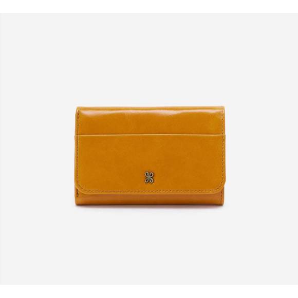 HOBO | Bags | New Hobo Womens Jill Trifold Wallet In Warm Amber | Poshmark